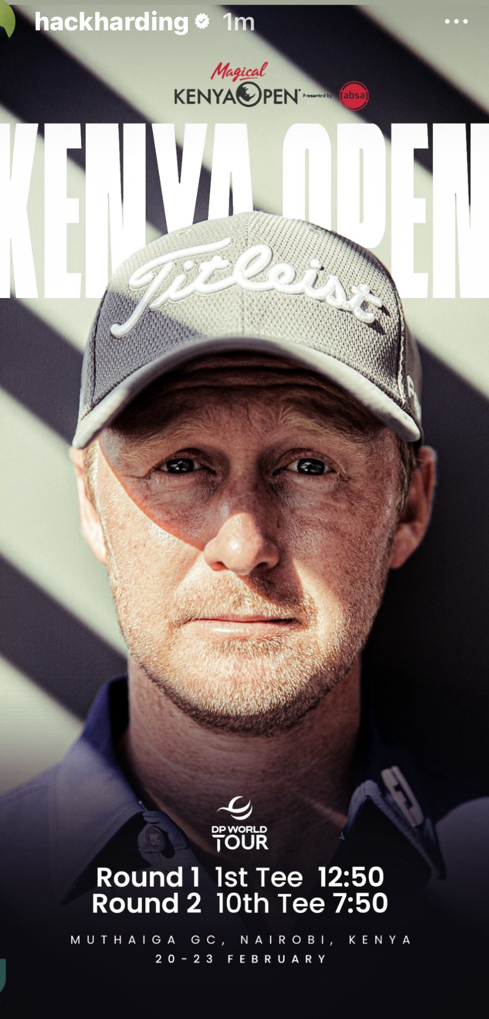 Magical Kenya Open 20 - 23 Feb 2025 - Justin Harding